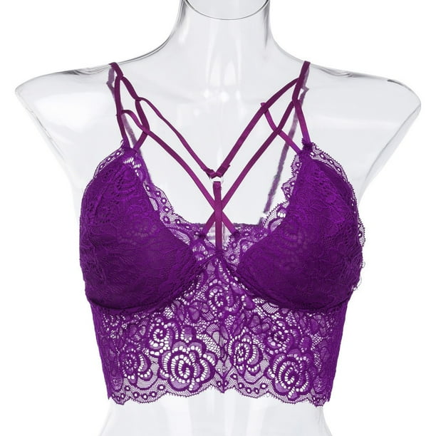 Xzngl Women Plus Size Vest Crop Wireless Bra Lingerie Sexy Lingerie