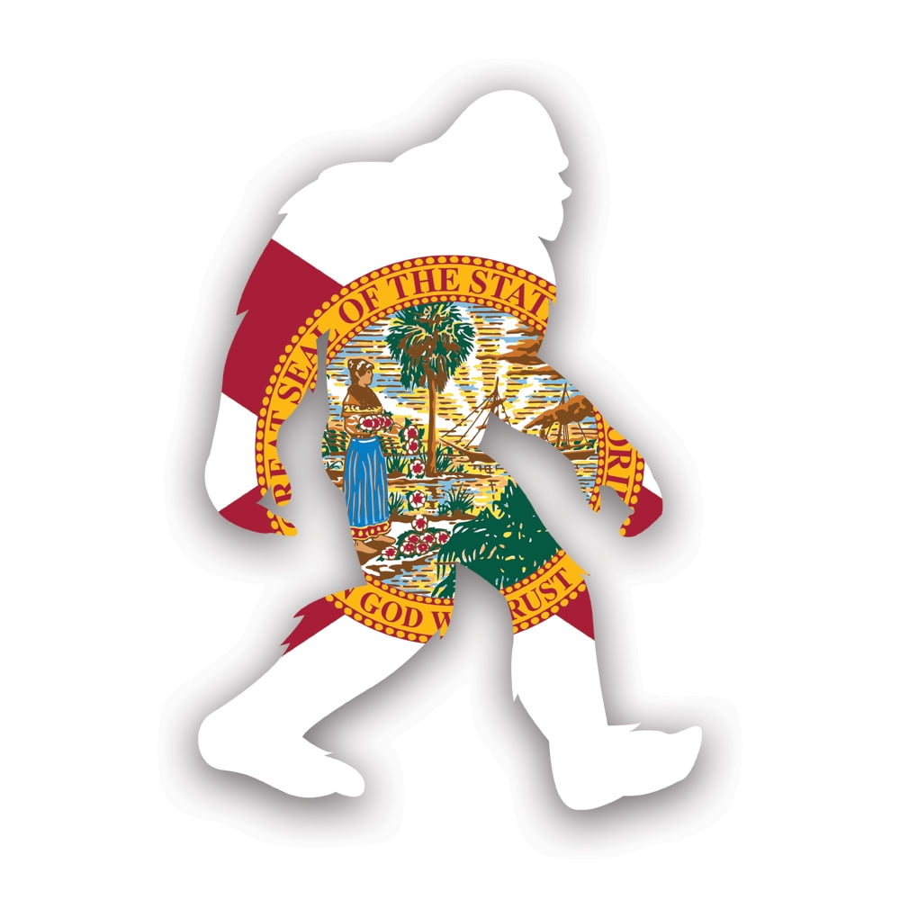 Florida Bigfoot Sticker Decal - Self Adhesive Vinyl - Weatherproof ...