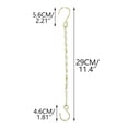 Hanging Plant Chains with S Hooks 11.4 in Metal Black, Heavy Duty Hooks ...