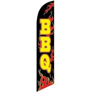 Vispronet - BBQ Feather Flag Kits - 13.5ft Flag Complete Pole Set ...