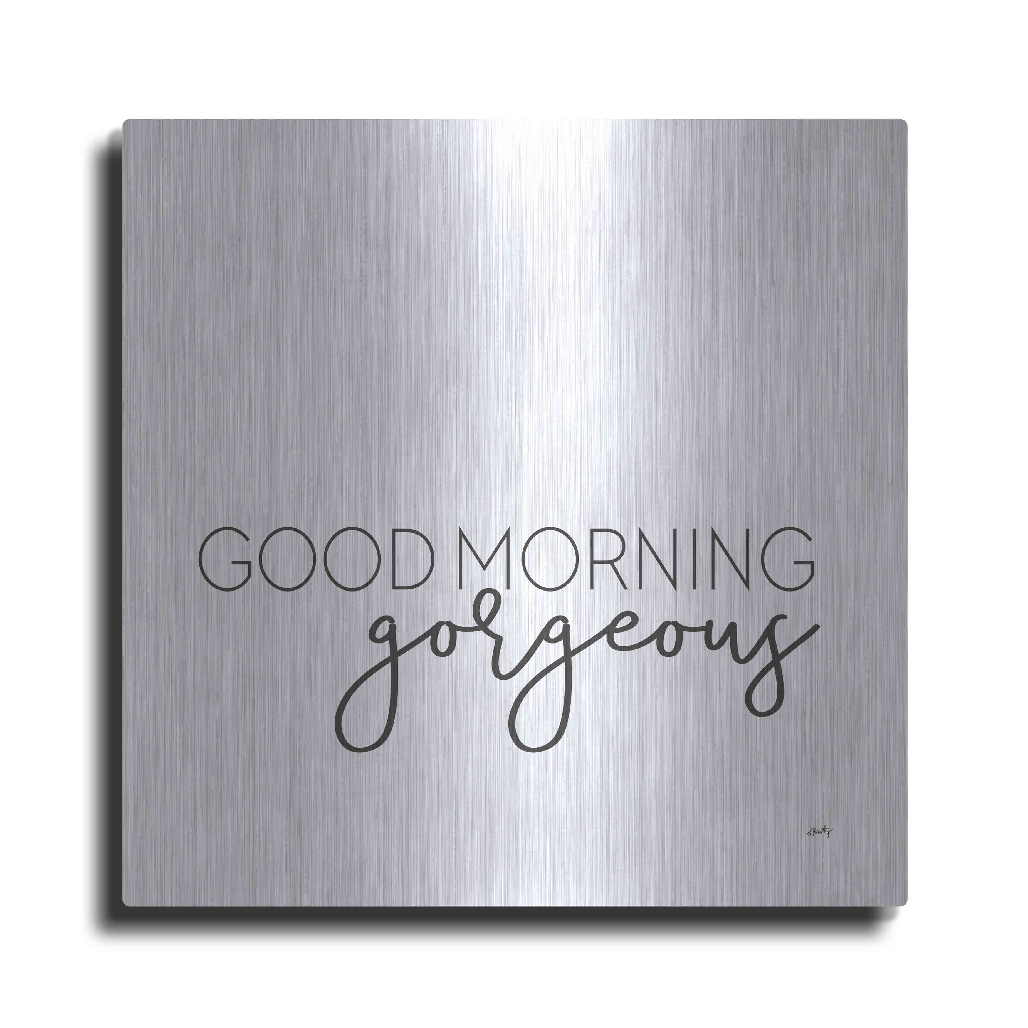 Luxe Metal Art 'Good Morning Gorgeous' by Misty Michelle, Metal Wall ...