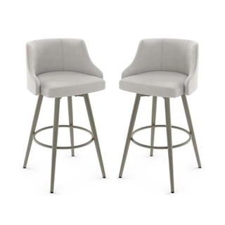 18 in. Fixed Four-Legged Square Tube Fully Welded Stool Grey Nebula ...