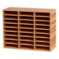 KFFKFF 27-Slot Wooden Document Holder, Modifiable Racks, Medium-Density ...