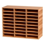 KFFKFF 27-Slot Wooden Document Holder, Modifiable Racks, Medium-Density ...