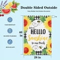 Summer Yard Flags 28x40" Large Garden Flags with Hello Sunshine Welcome ...