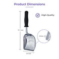 iPrimio Monster Metal Cat Litter Scoop with 17-Inch Long Handle - Extra ...
