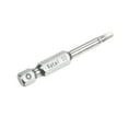 Uxcell S1 Magnetic Square Screwdriver Bit 1/4" Hex Shank 2" Length ...