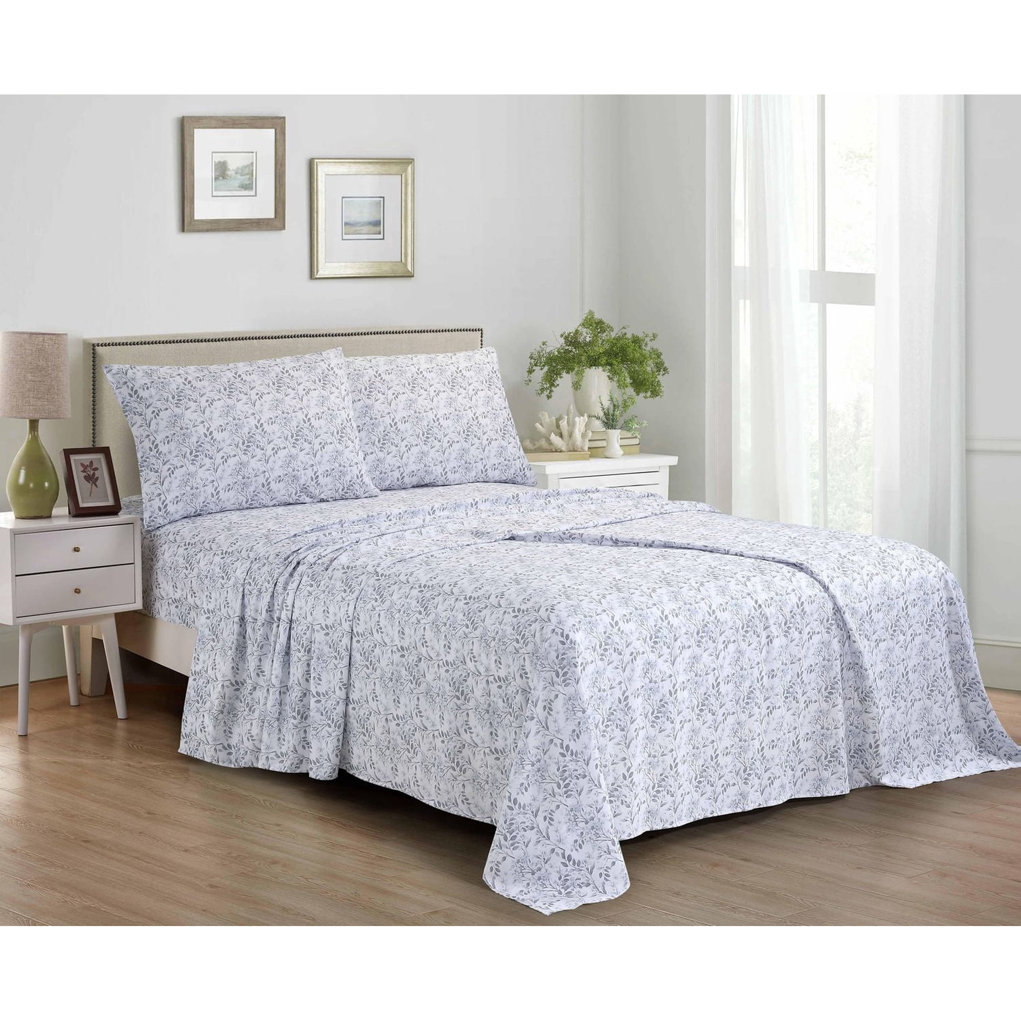 Click here for Swift Home 4 Piece Printed Microfibre Sheet Set Tw... prices