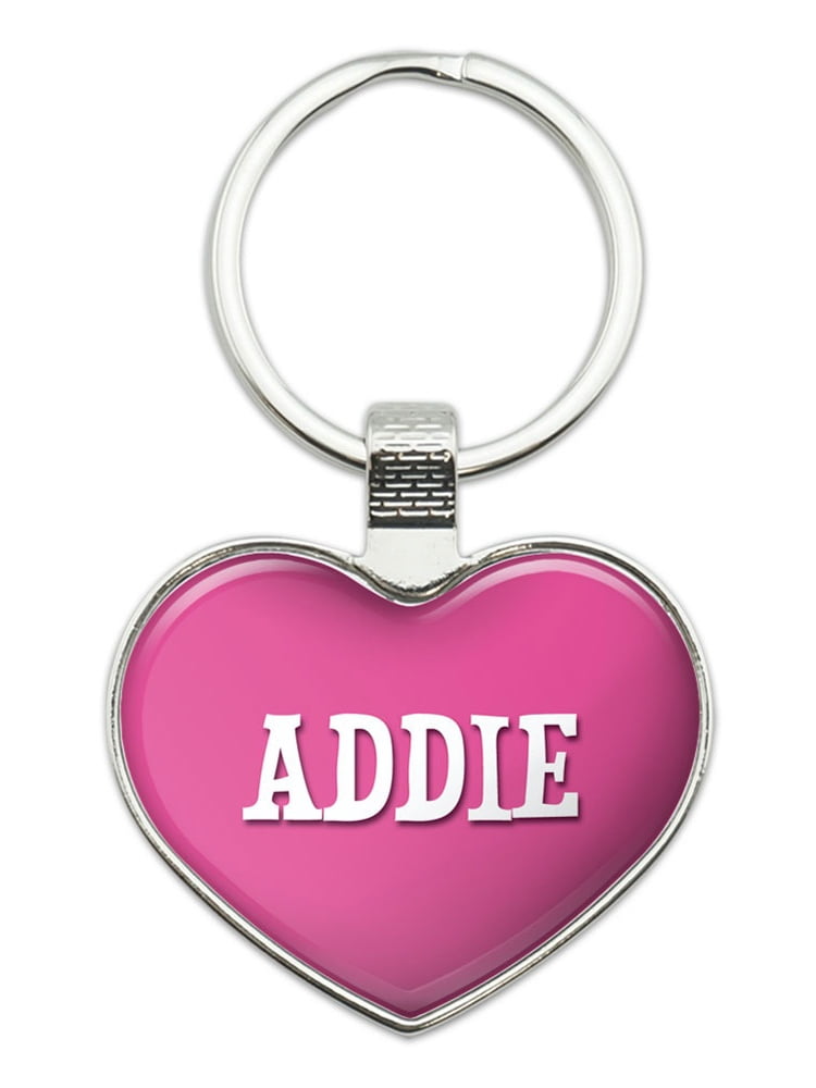 Addie I Love Name Heart Metal Key Chain - Walmart.com