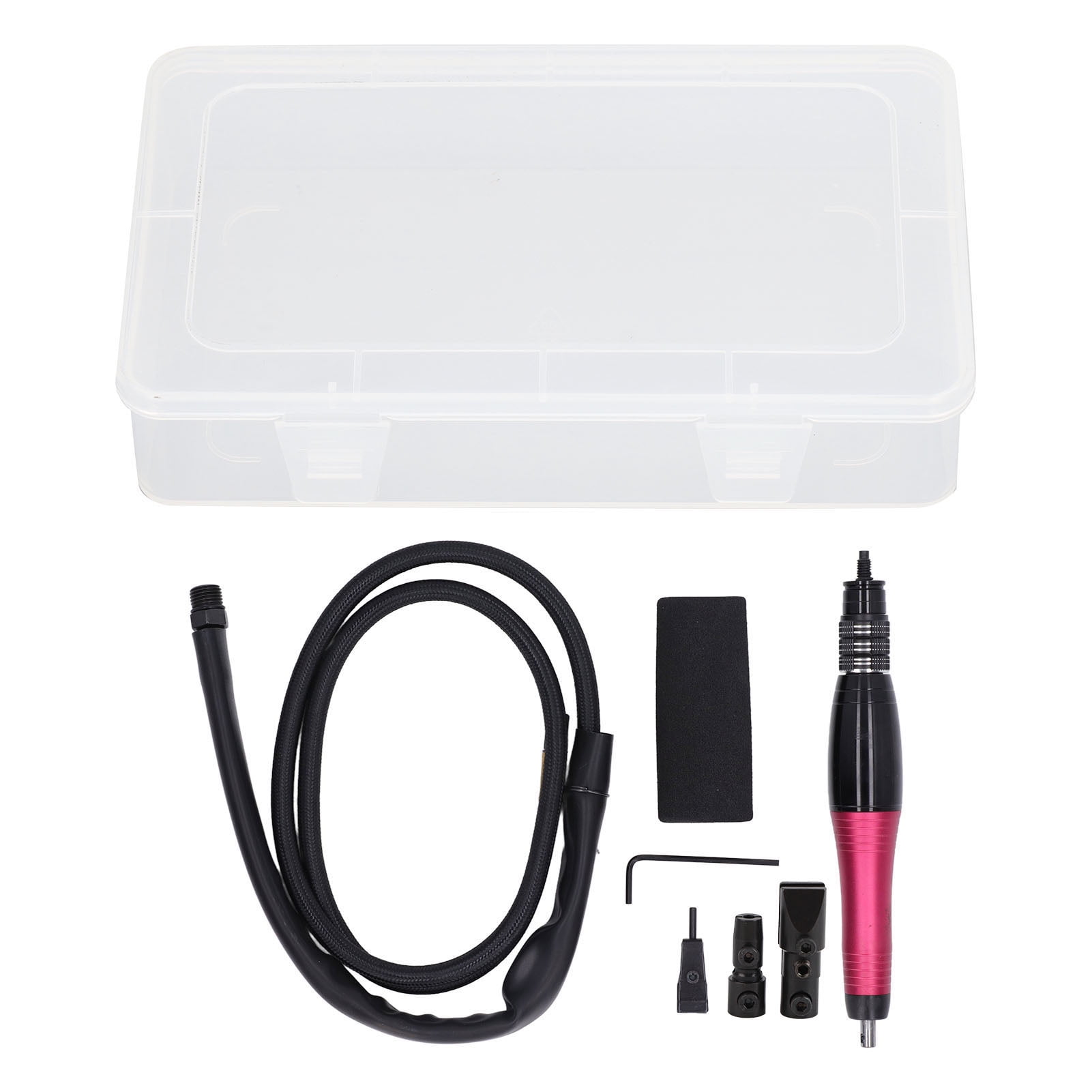 Red Pneumatic Pencil Die Grinder Set with Sponge Cover Hex Wrench ...