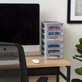 IRIS Small 3 Drawer Countertop Organizer, 2 Pack - Gray - Walmart.com