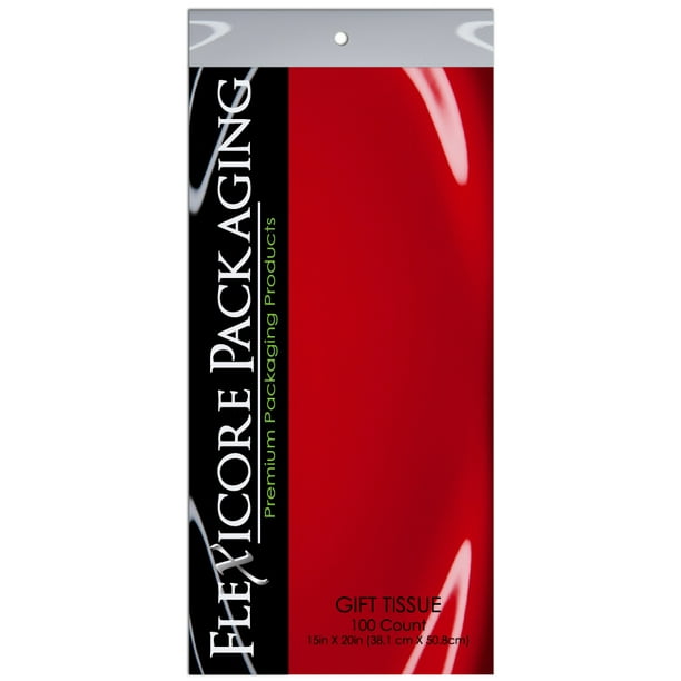 Red Gift Wrap Tissue Paper 15in X 20in - 100 Sheets - Walmart.com