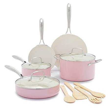 GreenLife Artisan Healthy Ceramic Nonstick, Cookware Pots and Pans Set ...