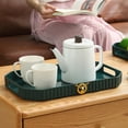 ReaNea Set of 2 Stackable Serving Trays with Handles - Large and Small ...