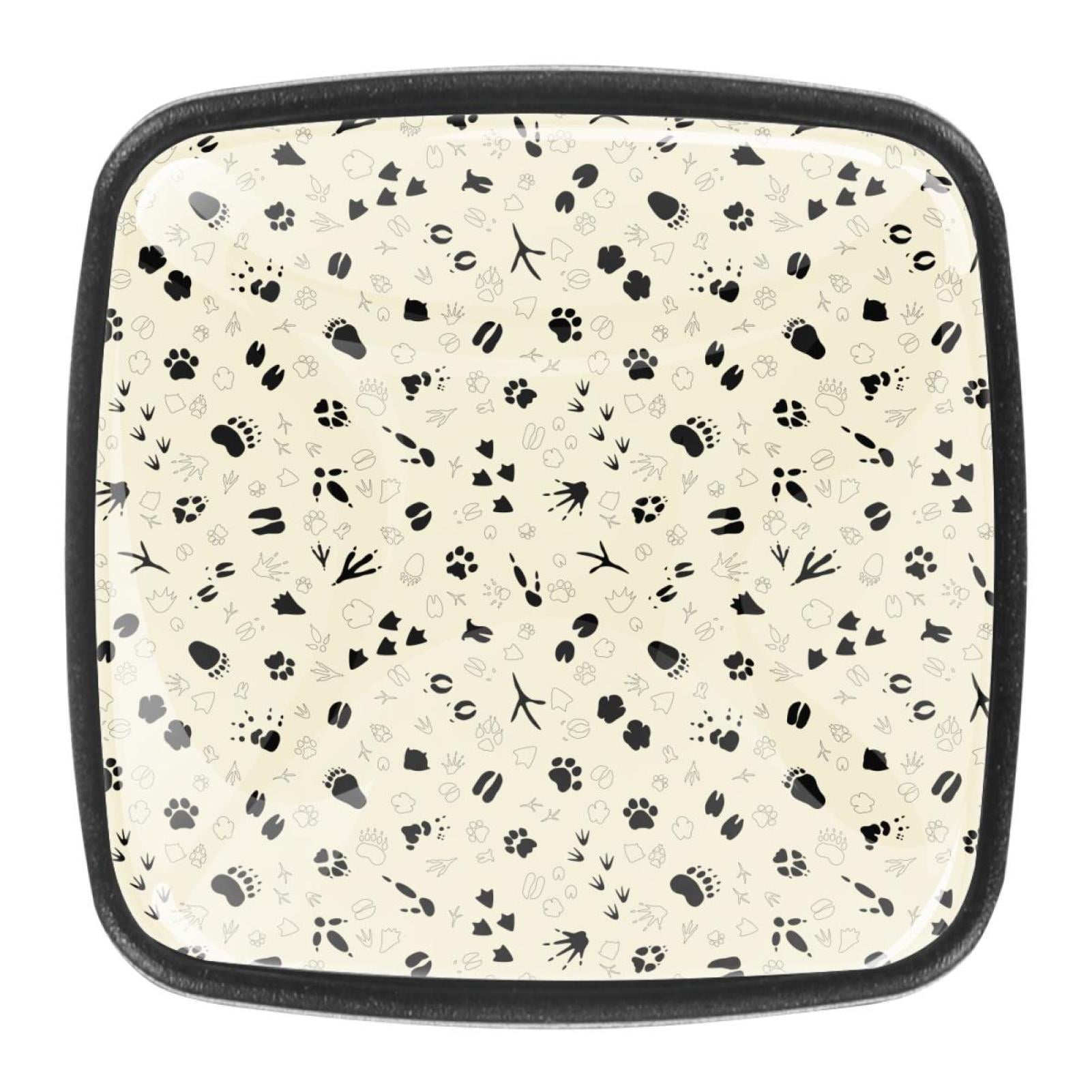 4 Pcs Square Cabinet Handle Cupboard Knob Drawer Pulls Handle Animal ...