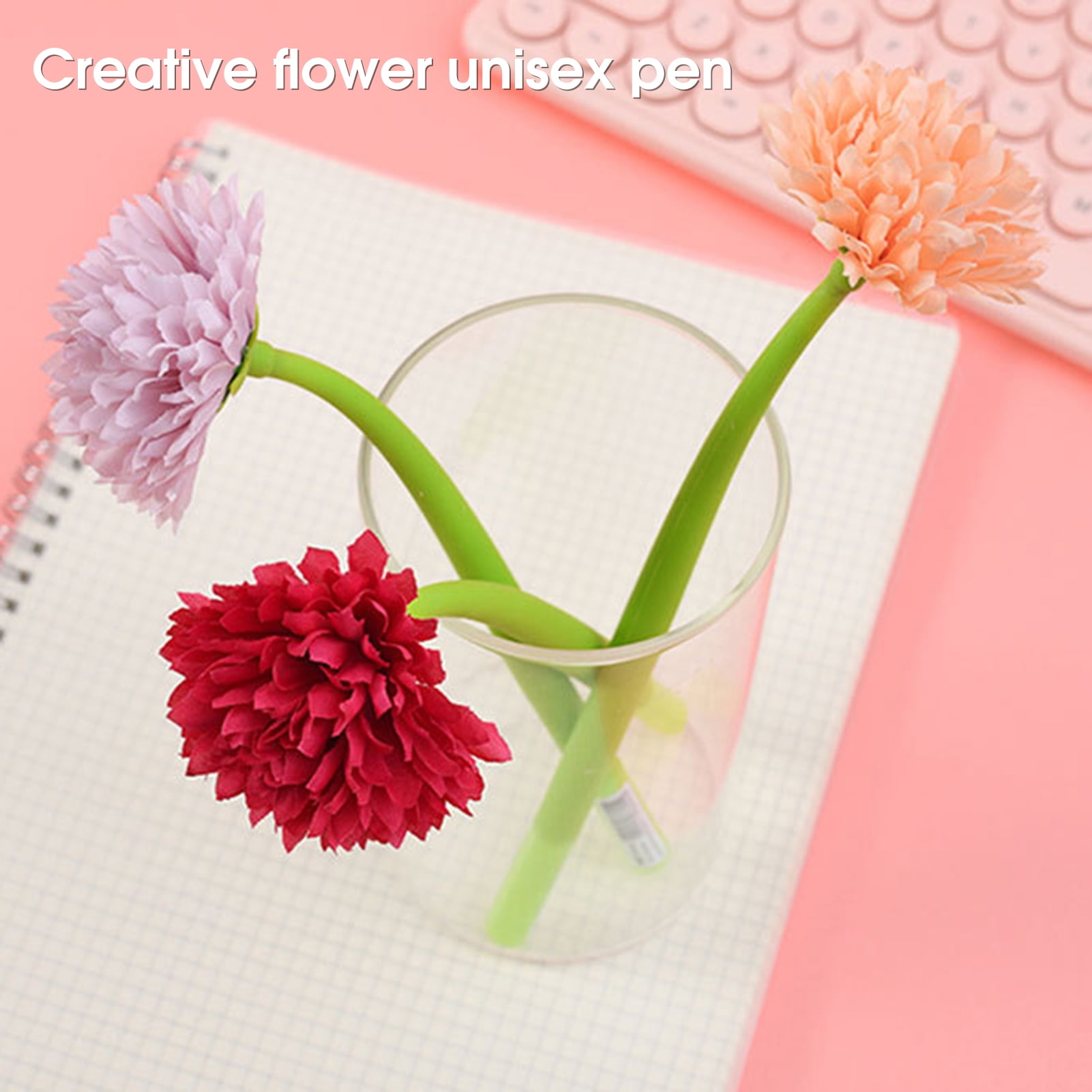 Hesroicy Artificial Flower Neutral Pen - Smooth Writing Imitation ...