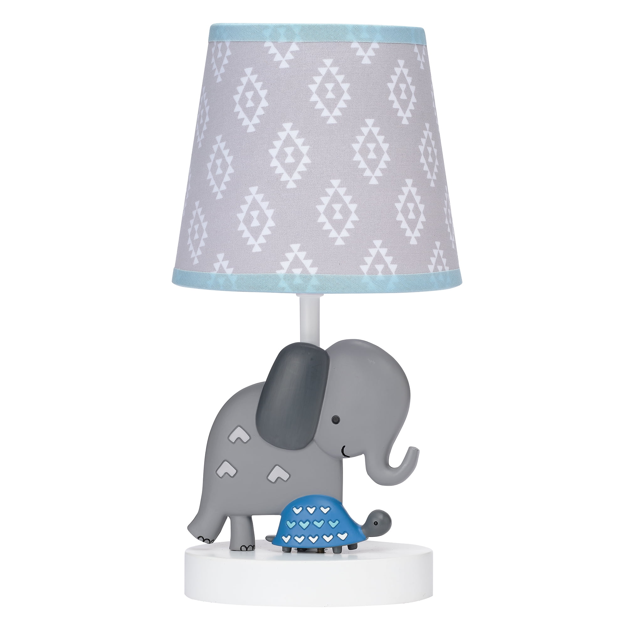 Bedtime Originals Jungle Fun Lamp with Shade & Bulb - Gray,White,Blue ...