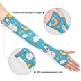 Cartoon Rabbit Pattern UV Protection Cooling Arm Sleeves, Compression ...