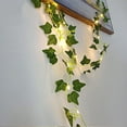 Solar Ivy String Lights Outdoor, Waterproof 16 FT 50 LED Ivy Fairy ...
