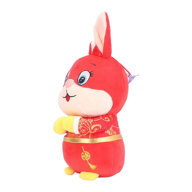Rabbit Plush Doll Toy,Rabbit Plush Toy Chinese Bunny Ornament Rabbit ...