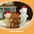 BESTYASH 3Pcs Stuffed Graduation Bear Keychain with Chain for Backpack ...