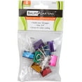 Small Binder Clips .75" 8/Pkg-Assorted Colors - Walmart.com