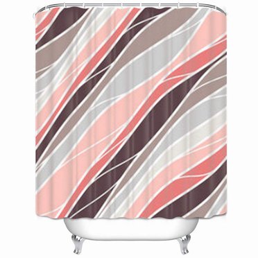 ARTJIA Modern Arrow Fletching Pattern Mustard Yellow Bathroom Shower ...