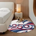 250th Anniversary Round Rug 3ft Washable Circle Entryway Rugs Non Slip ...