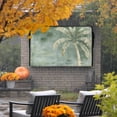 Green Palm Tree Waterproof Outdoor TV Cover, Summer Tropical Plant ...