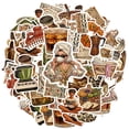 35pcs-50pcs Vintage Stationery Stickers Gratitude Animal Stickers Food ...