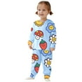 AWZXDE Girls Pajama Set 2 Piece Cute Print Sleepwear For Toddlers Kids ...