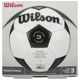 Wilson Traditional Soccer Ball, Size 3, Black and White - Walmart.com