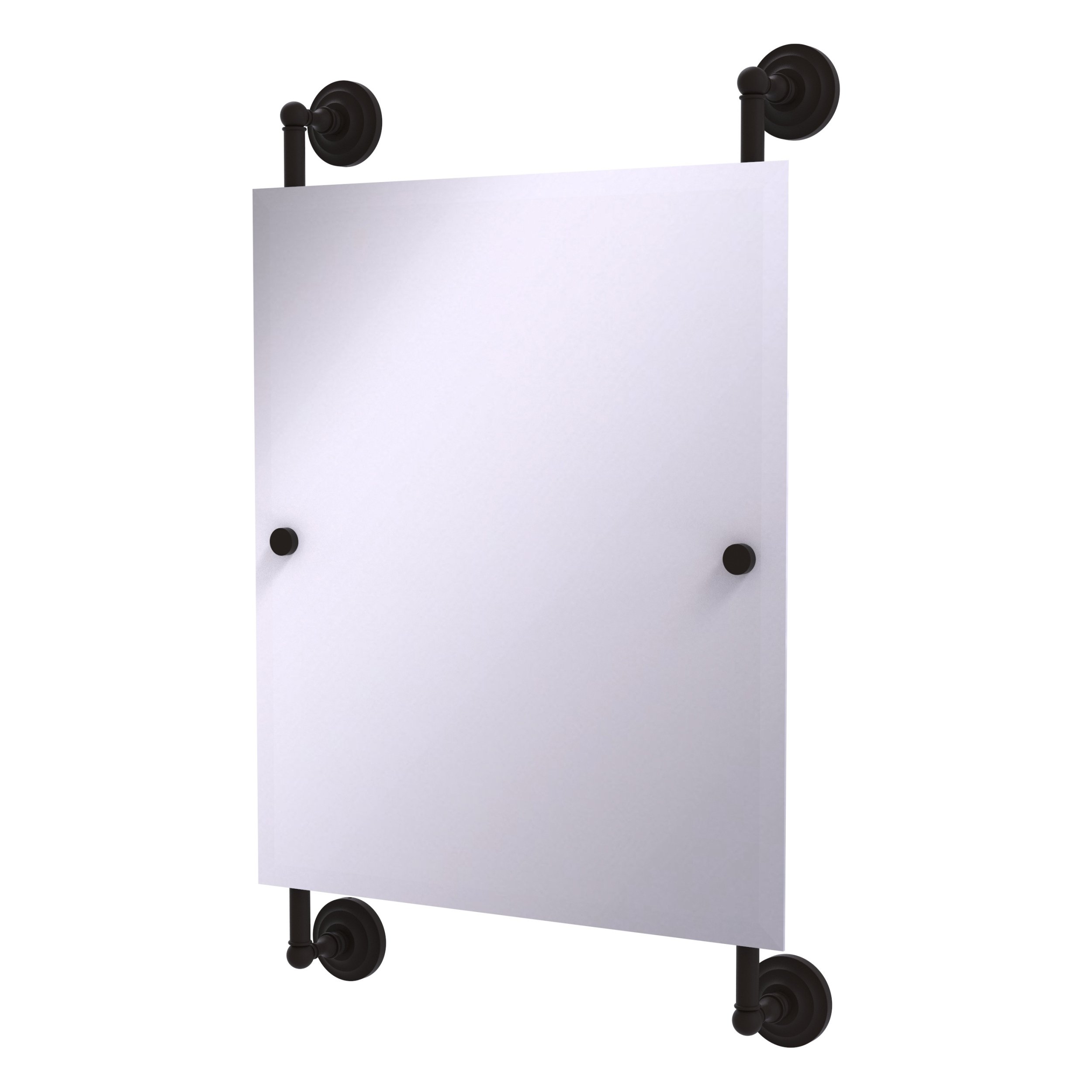 Que New Collection Rectangular Frameless Rail Mounted Mirror - Walmart.com