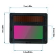 True Color Auto Darkening Welding Helmet - Solar Powered Mask for MIG ...