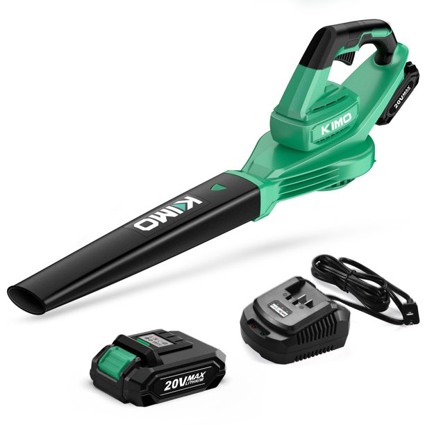 KIMO Electric Leaf Blower - 20V Leaf Blower Cordless with Battery ...