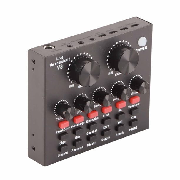 Game Sound Card,Sound Card Black Metal Digital Sound Card Audio Sound ...
