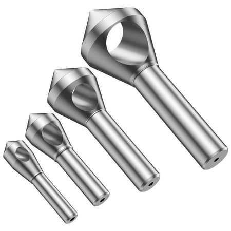 4pcs Chamfer Deburring Drill Bit Set 90 Degree High Speed Steel ...