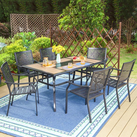 7 Piece Hexagon Patio Set