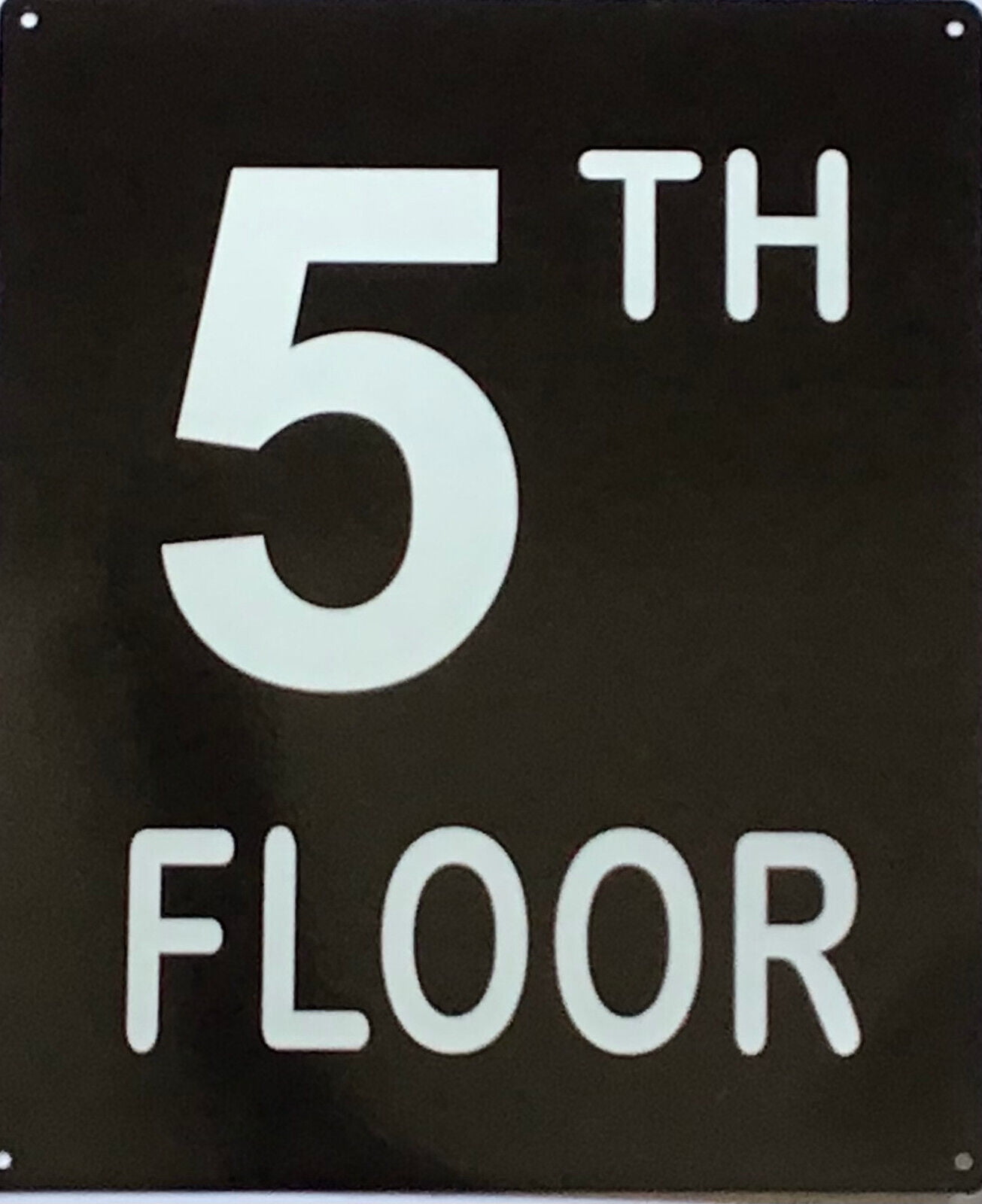 5TH FLOOR SIGN (10X12,Black Aluminum) -ref21422 - Walmart.com