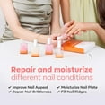 modelones Nail Strengthener, 8-in-One Nail Ridge Filler Base Coat Nail ...