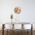 9.84in Round Wall Clock Frameless No Glass Silent Non-Ticking Pvc Board ...