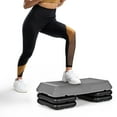 Costway 29'' Adjustable Gym Aerobic Stepper Exercise Platform W/Riser 4 ...