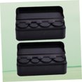 ETHZZLE 2Pcs Black Coin Box for Car Plastic Holder Easy Storage for ...