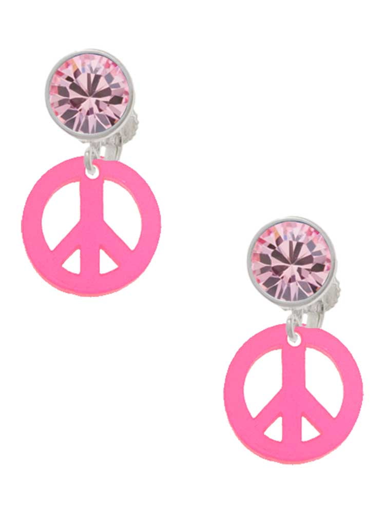 Hot Pink Peace Sign
