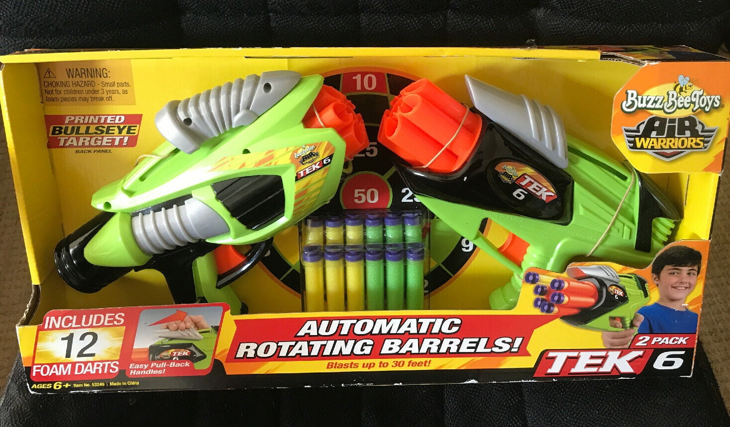 Air Warriors Twin Tek 6 Dart Blaster - Walmart.com