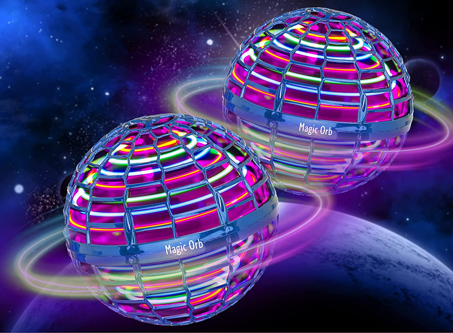 Magic Orb Flying Ball Toy - 2pack - Mini Drone Flying Toy - 360 ...