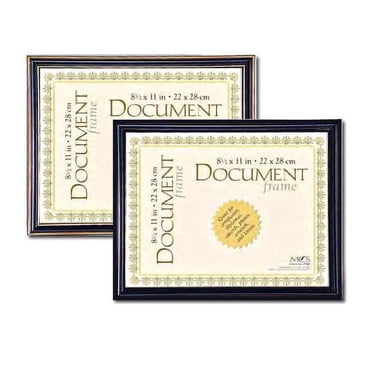 Basic Black Metal Document Frame - 8.5 x 11 in. - Walmart.com