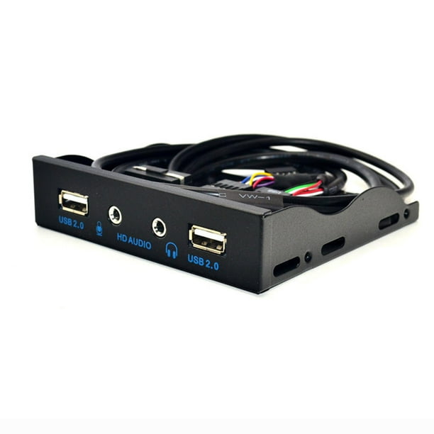 3.5inch 9Pin to USB 2.0 Hub Splitter Front Panel, with Audio Cable 2 ...