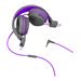 JLab Audio Neon On Ear Headphones with Universal Mic - Gray / Purple ...