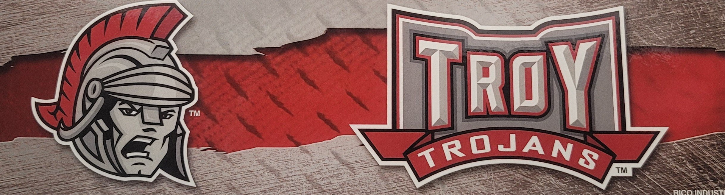 Rico NCAA Sports Car Auto Bumper Sticker, Choose Your Team Title: Troy ...